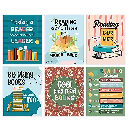 6 Colorful Reading Posters – Easykart Labels